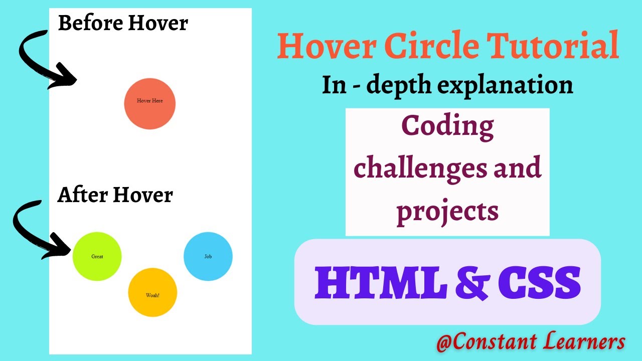 3 Create A Circular Hover Effect With Animation Using Html Css