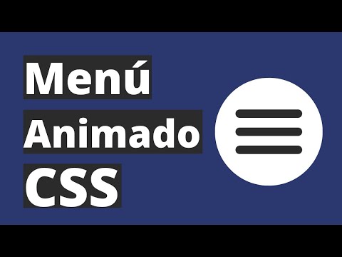Menú Animado Css En 1 Minuto Youtube