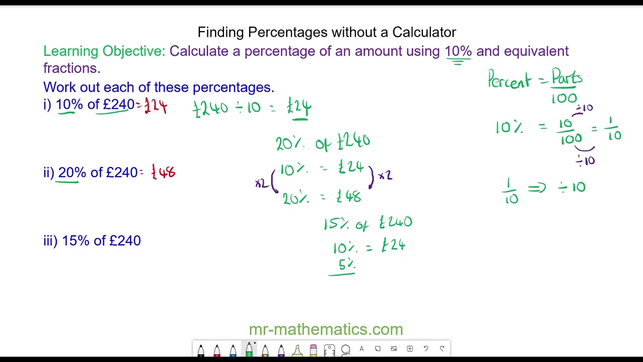 Calculating Percentages Year 9 Percentages Calculate Percentage