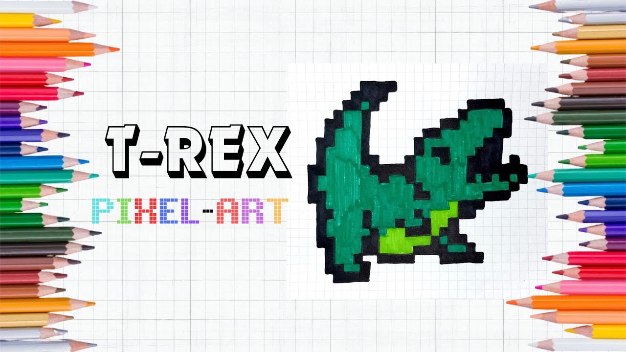 Pixel Art Tutorial Dinosaurio Pixelart Drawingtutorial Tutorial