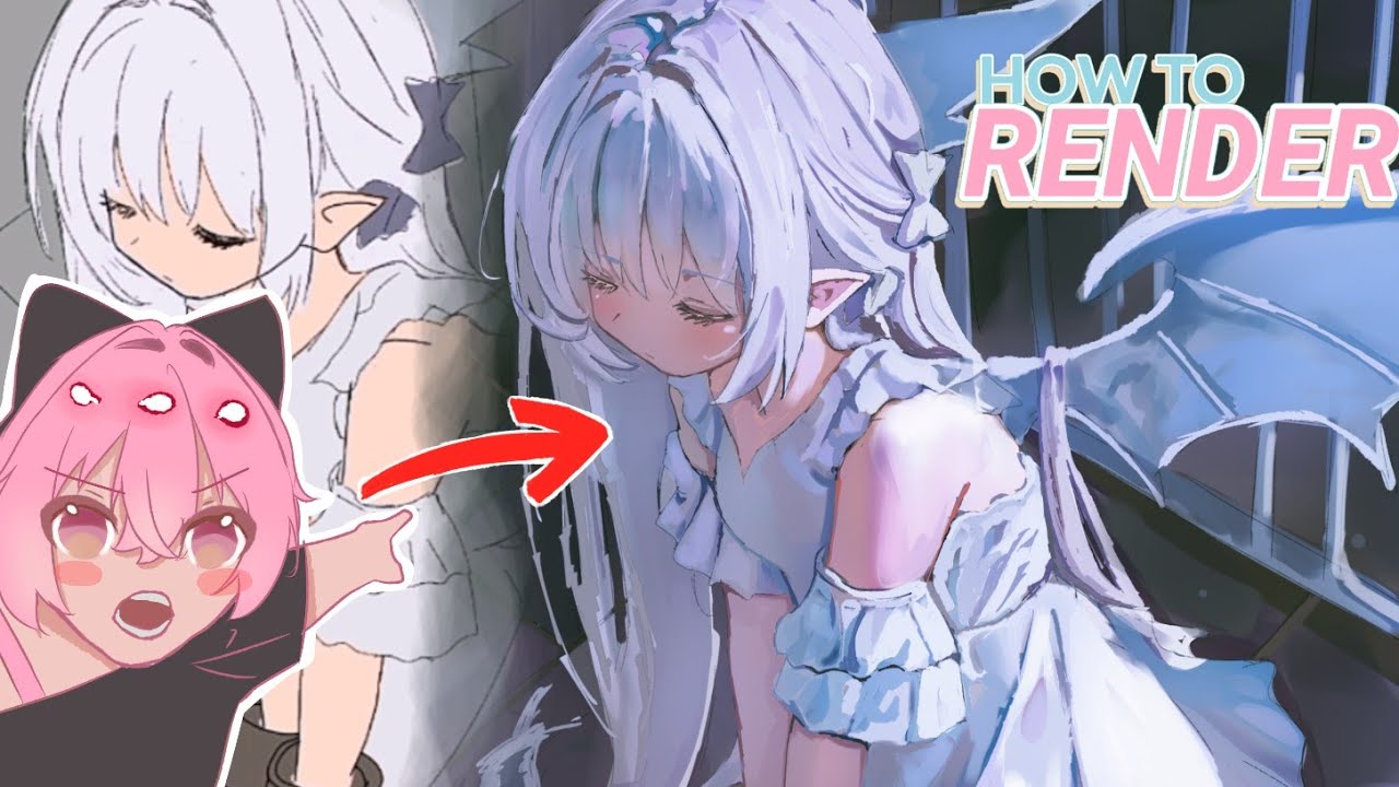 How To Render Your Digital Art Ibispaint Tutorial Youtube