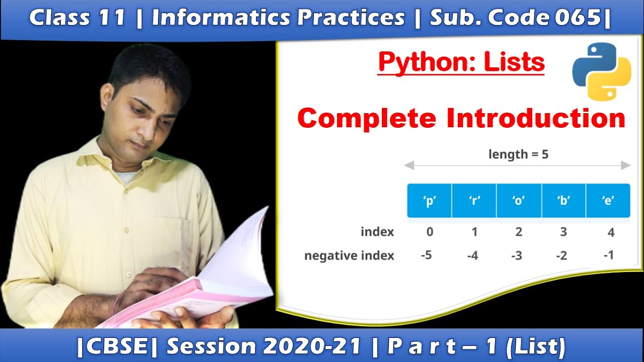 List In Python Part 1 List Types Introduction To Python