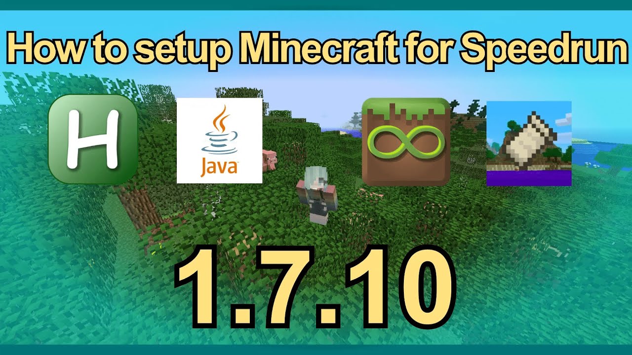 Setup Minecraft Speedrun 1 7 10 Tutorial Single Instance Youtube