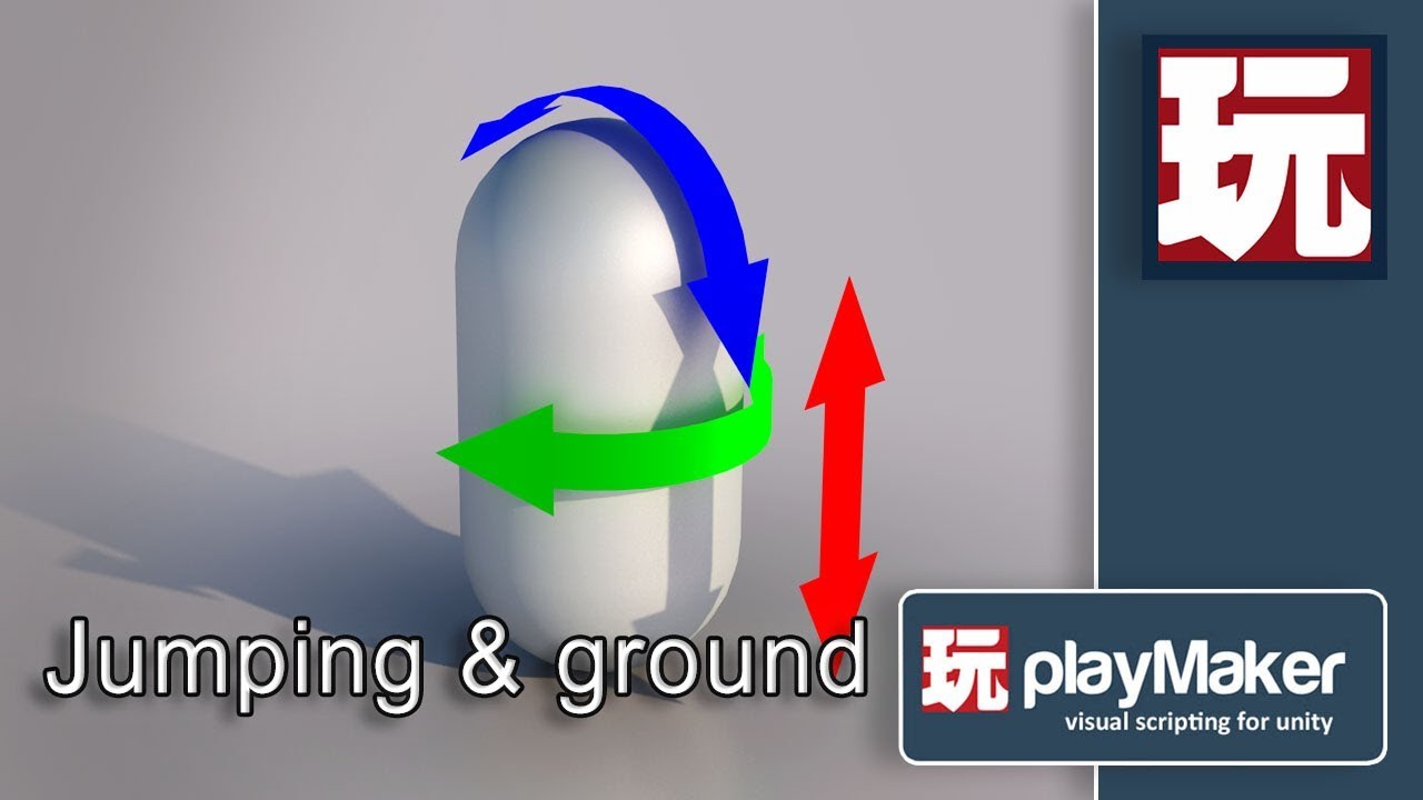Unity Playmaker Tutorial Fps Character Controller Jumping Youtube