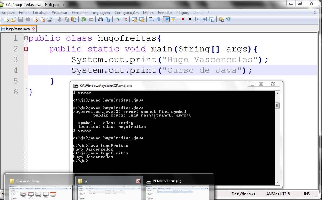 Curso De Java Aula 05 Compilando Youtube