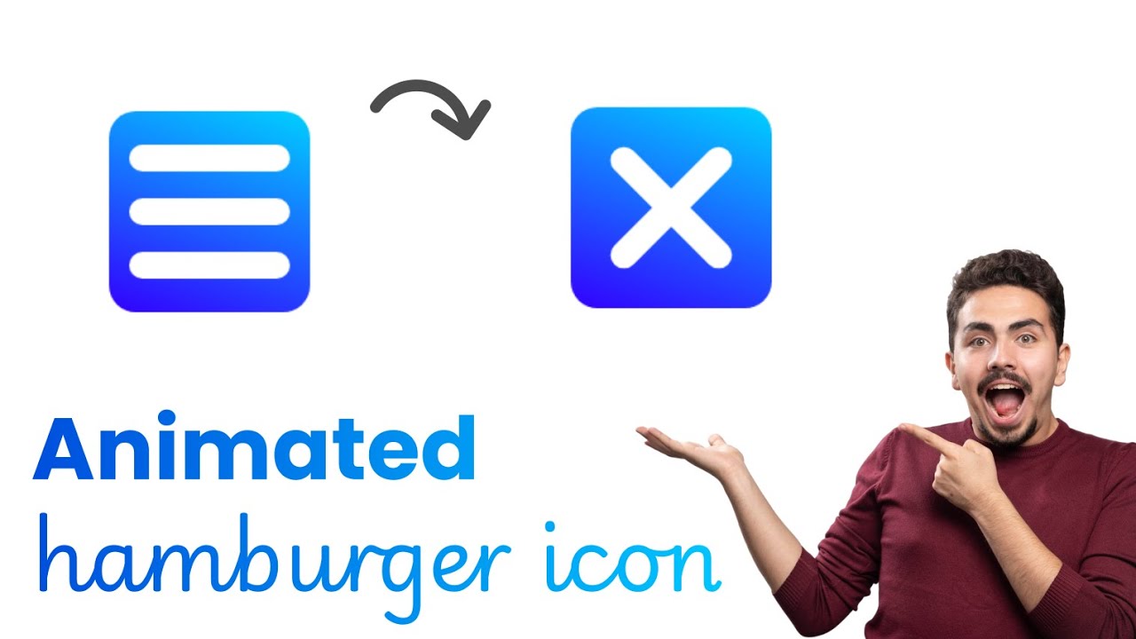 рџќ Create An Animated Hamburger Icon Full Html Css Javascript