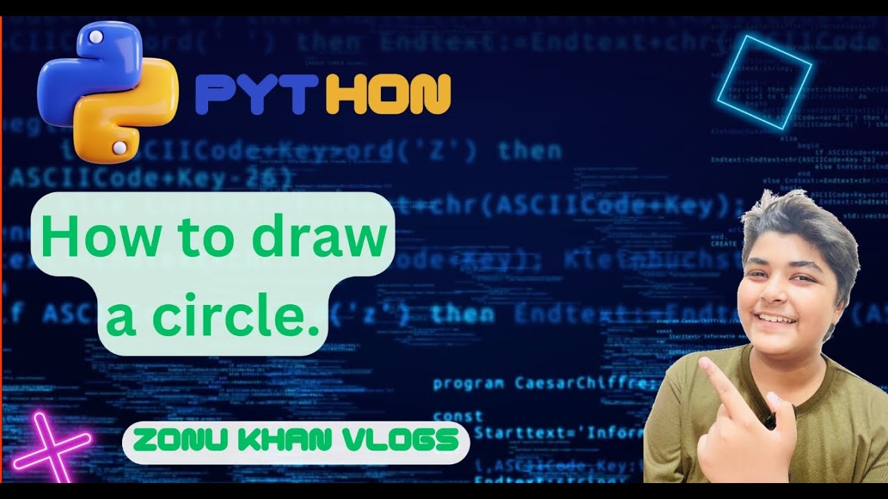Python For Beginners Drawing A Circle Tutorial Python For Beginners