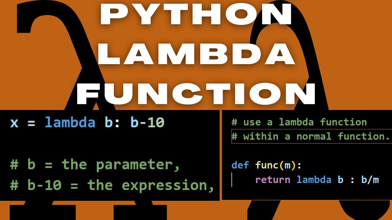 How To Create Python Lambda Function And Use Apply Method Youtube