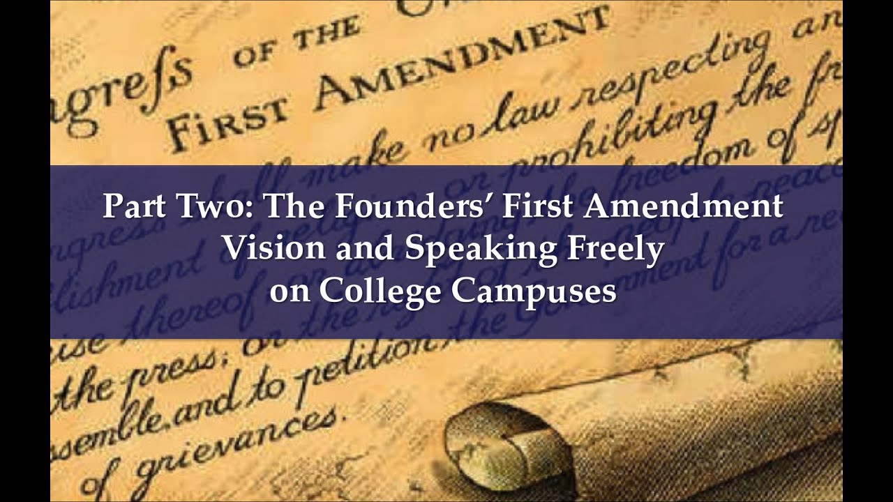 First Amendment Webinar Session 2 Youtube