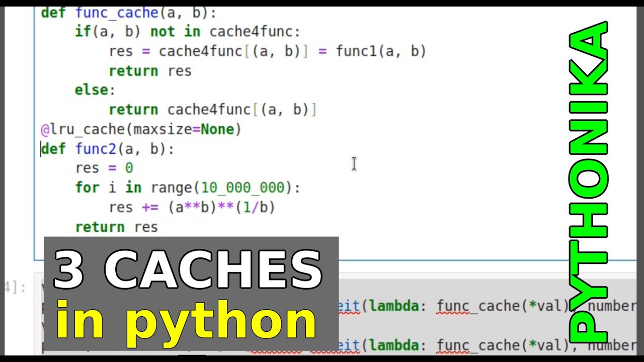 3 Caches For Slow Functions In Python Youtube