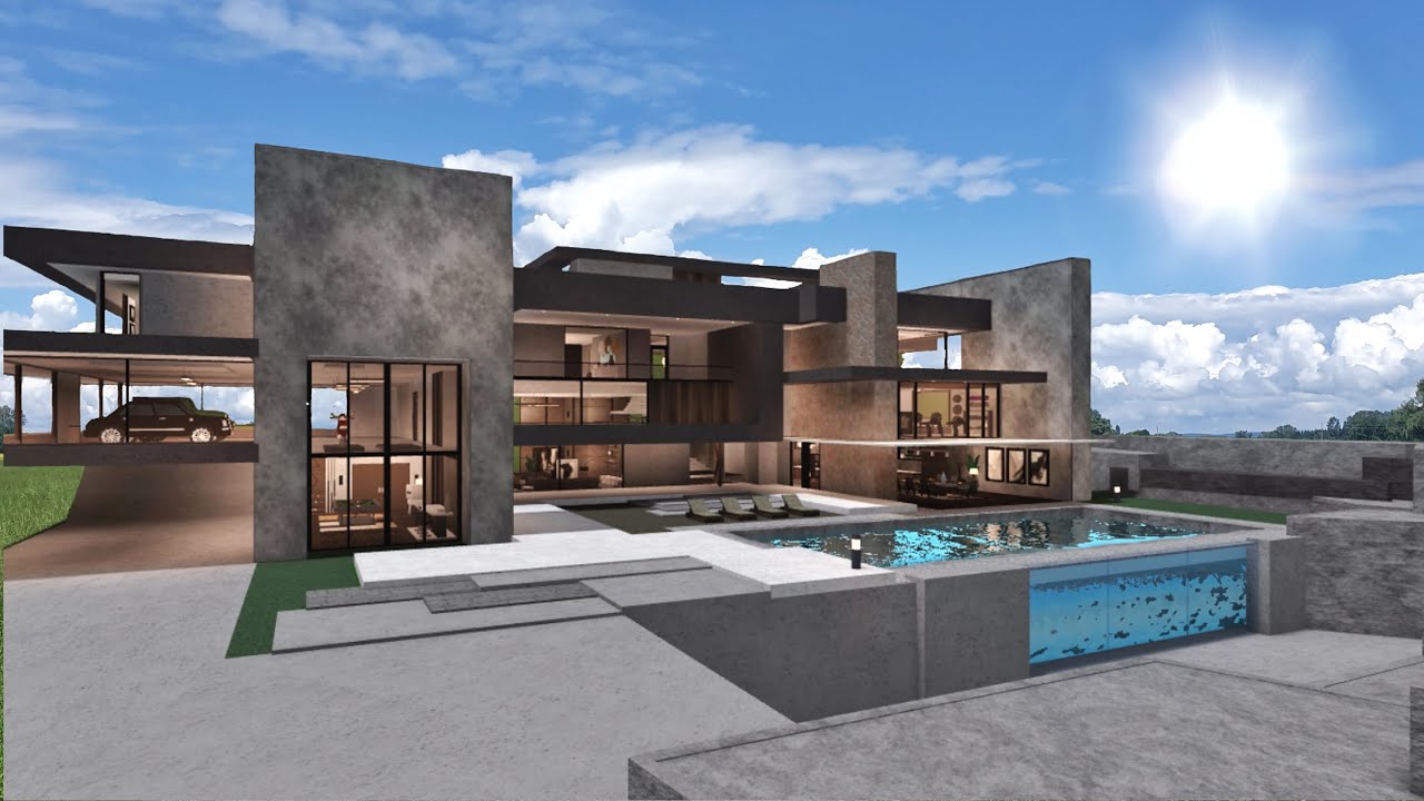 Modern Villa Bloxburg Roblox 200k House Fandom