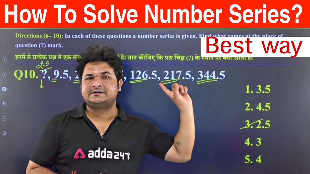 How To Solve Number Series Youtube