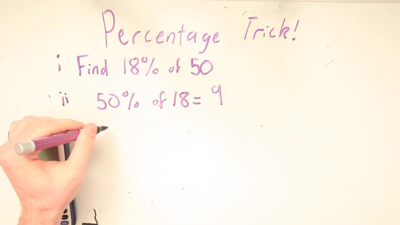 Percentage Trick Youtube