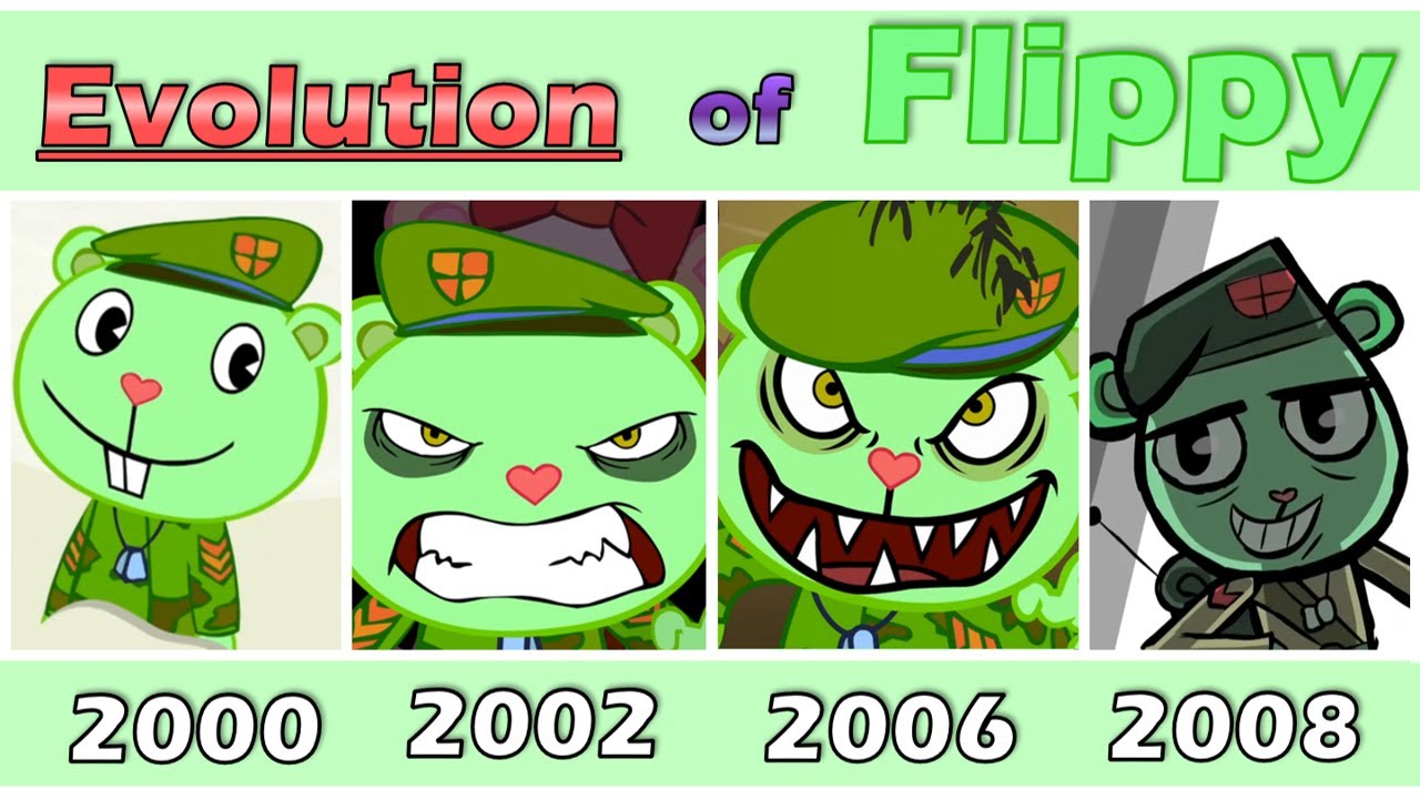 Evolution Of Flippy From Happy Tree Friends Youtube