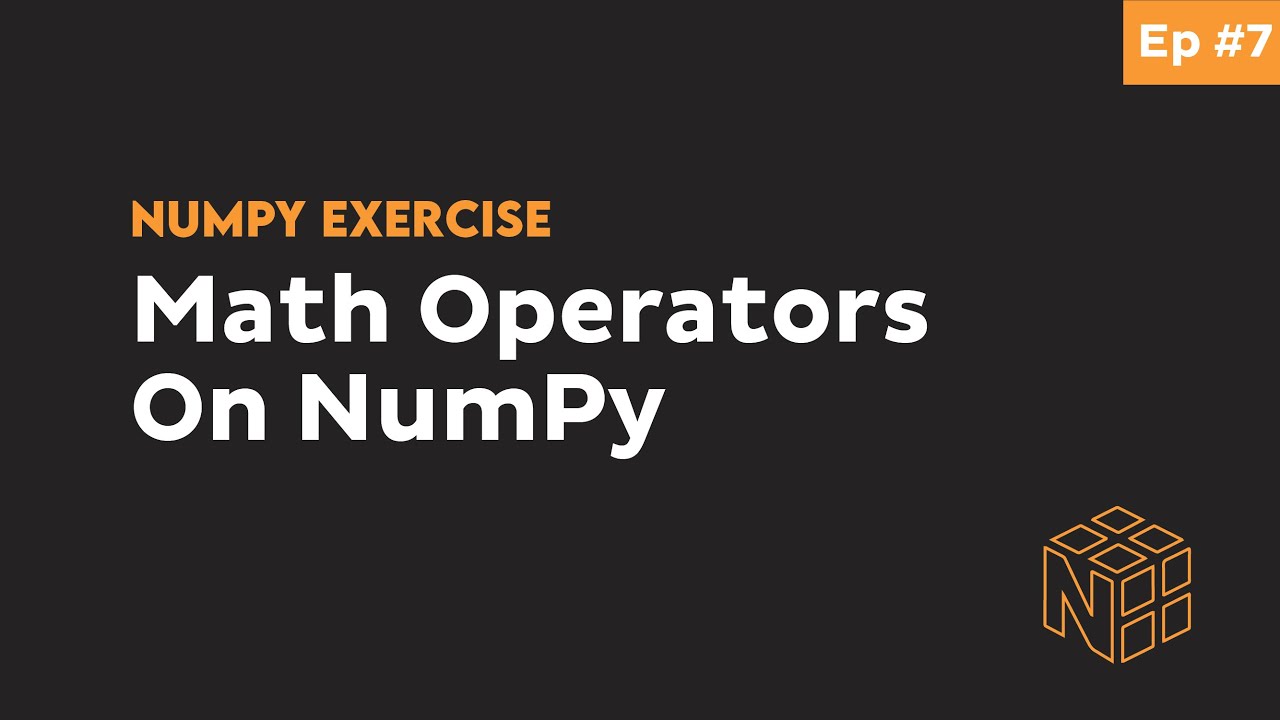 Math Operations Arrays Using Numpy Beginner Python Numpy Exercises 7