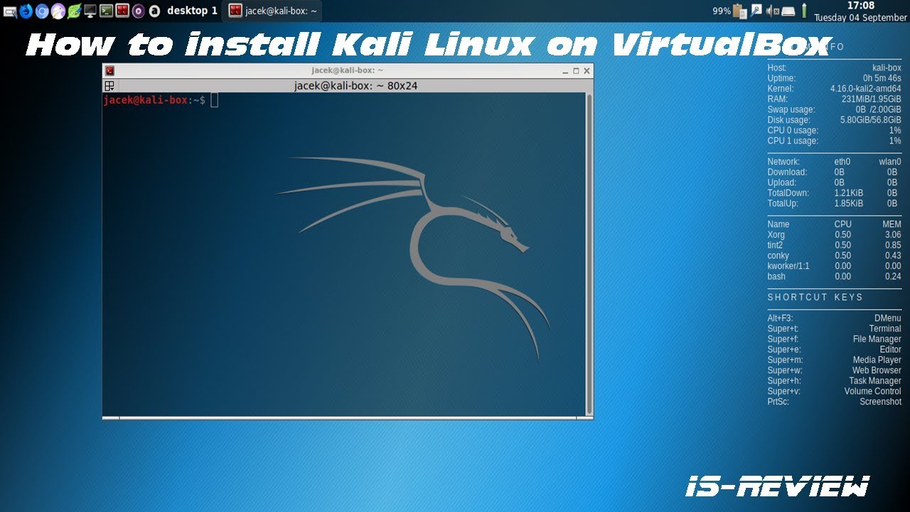 Install Virtualbox On Kali Linux And Installing Kali Linux