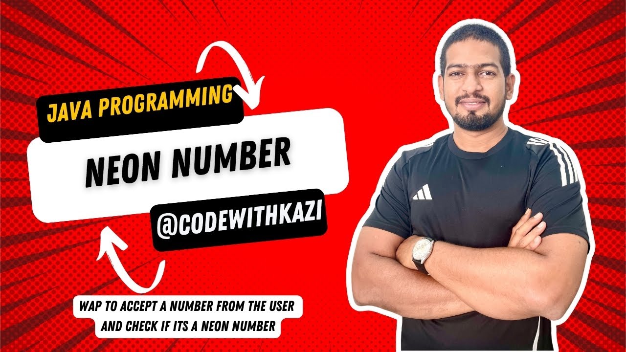 Neon Number In Java Java Programming Tutorials Youtube