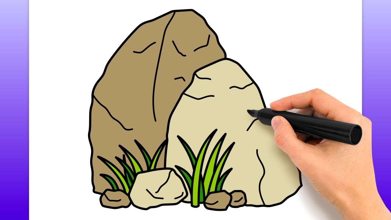 Cómo Dibujar Rocas Tutorial De Dibujo Fácil Youtube