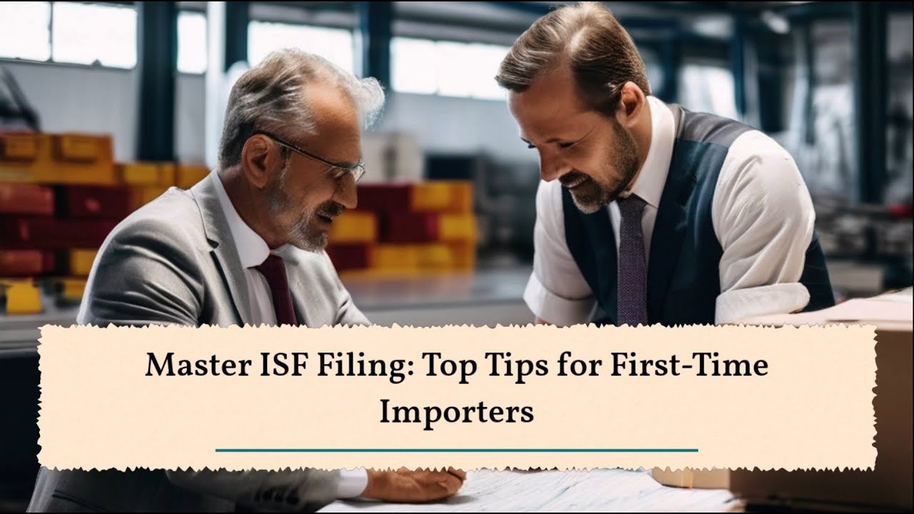 Master Isf Filing Top Tips For First Time Importers Youtube