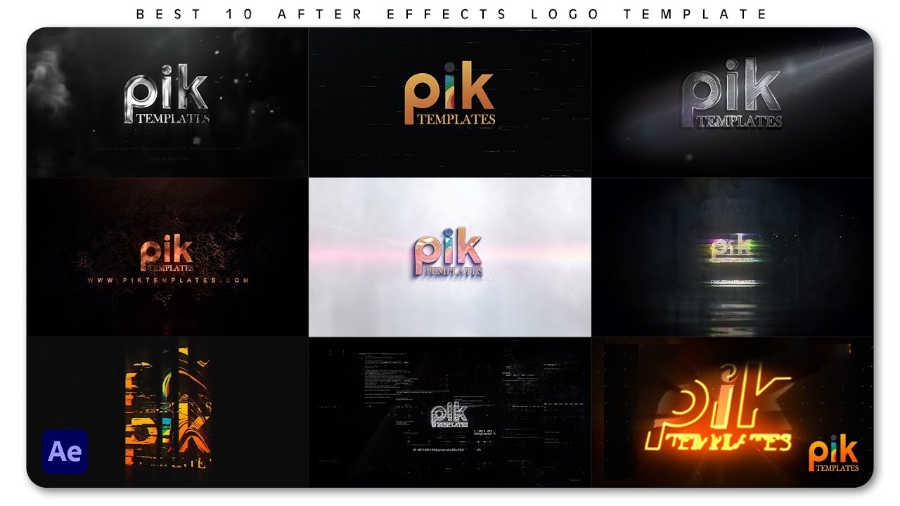Top 10 Free Logo Templates For After Effects Free Download Pik