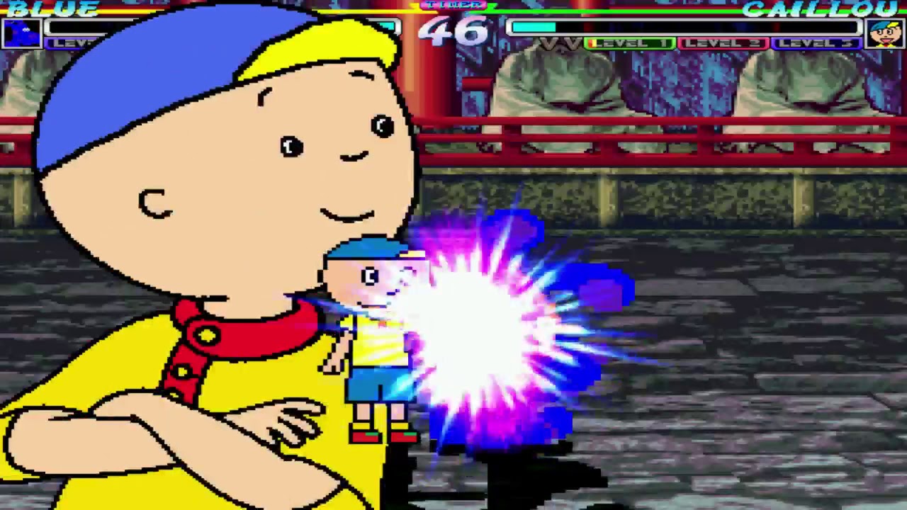 Mugen Battle Caillou Vs Blue Youtube