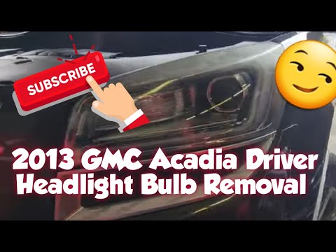 How To Remove 2013 Gmc Acadia Driver Headlight Bulb Youtube