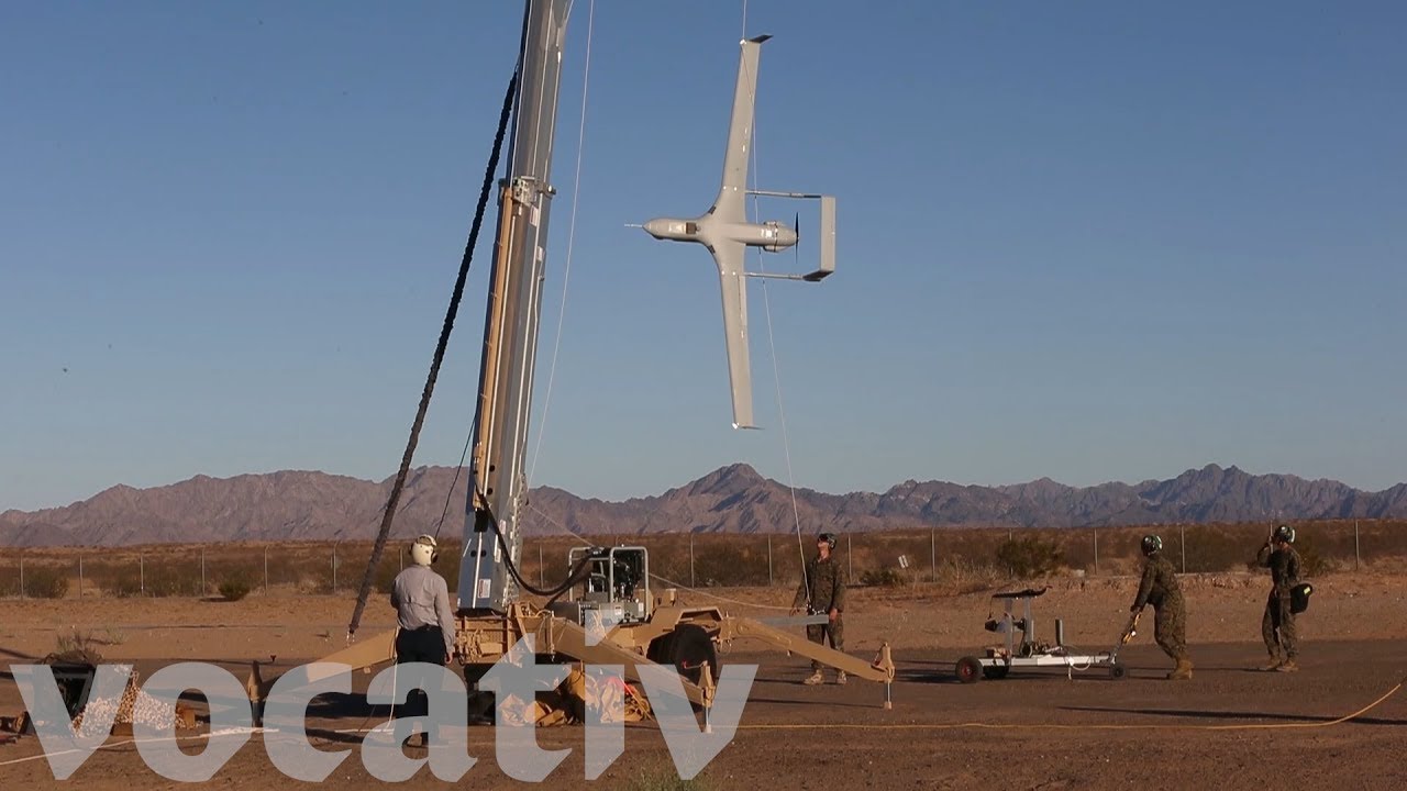 The Rq 21 Blackjack Drone Can Launch And Land On A Bungee Cord Youtube