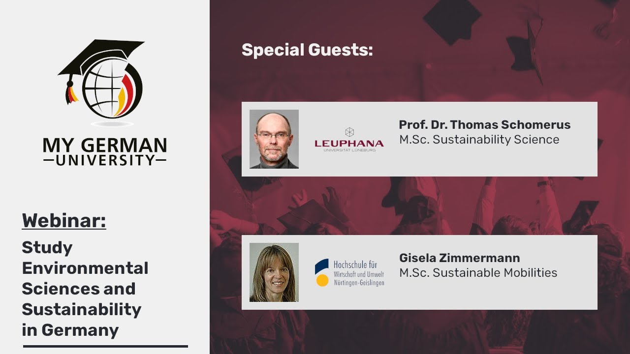Webinar Study Environmental Sciences Sustainability In Germany Youtube