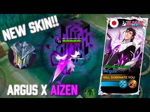 Argus X Aizen Skin Bleach X Mlbb Gameplay Youtube