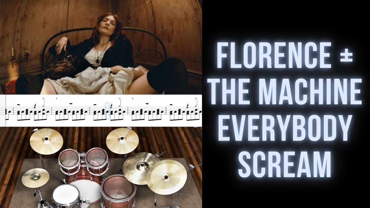 Florence The Machine Everybody Scream Drum Transcription Sheet