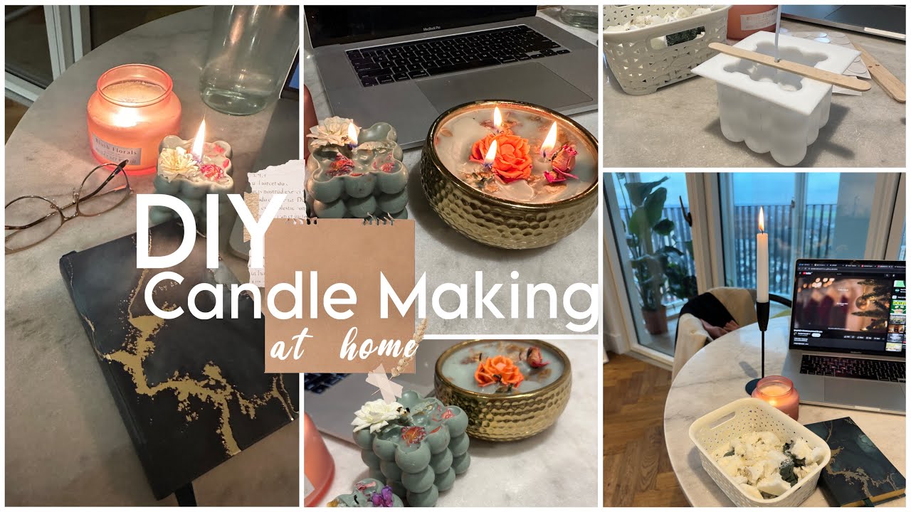 Candle Making At Home Diy Relaxing Weekend Youtube