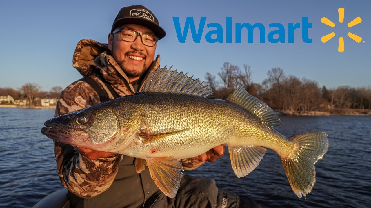 Catching Big Pre Spawn Walleyes On Walmart Lures Youtube