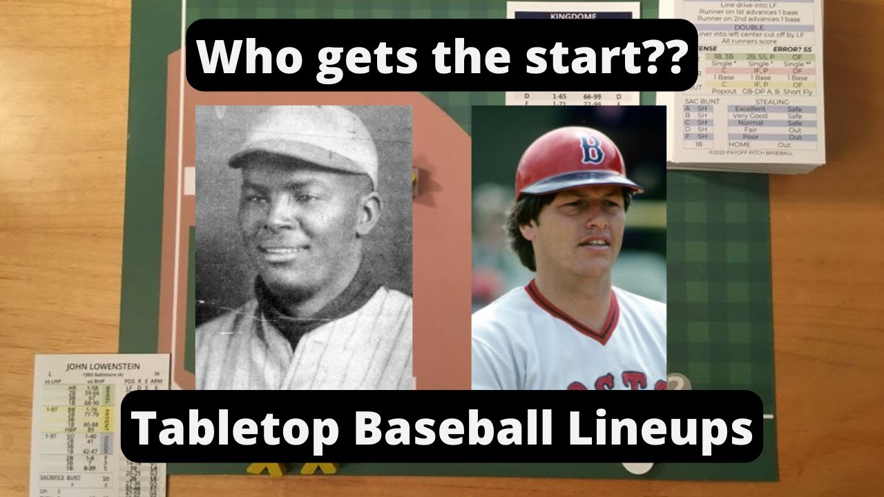 Setting Tabletop Baseball Lineups Youtube