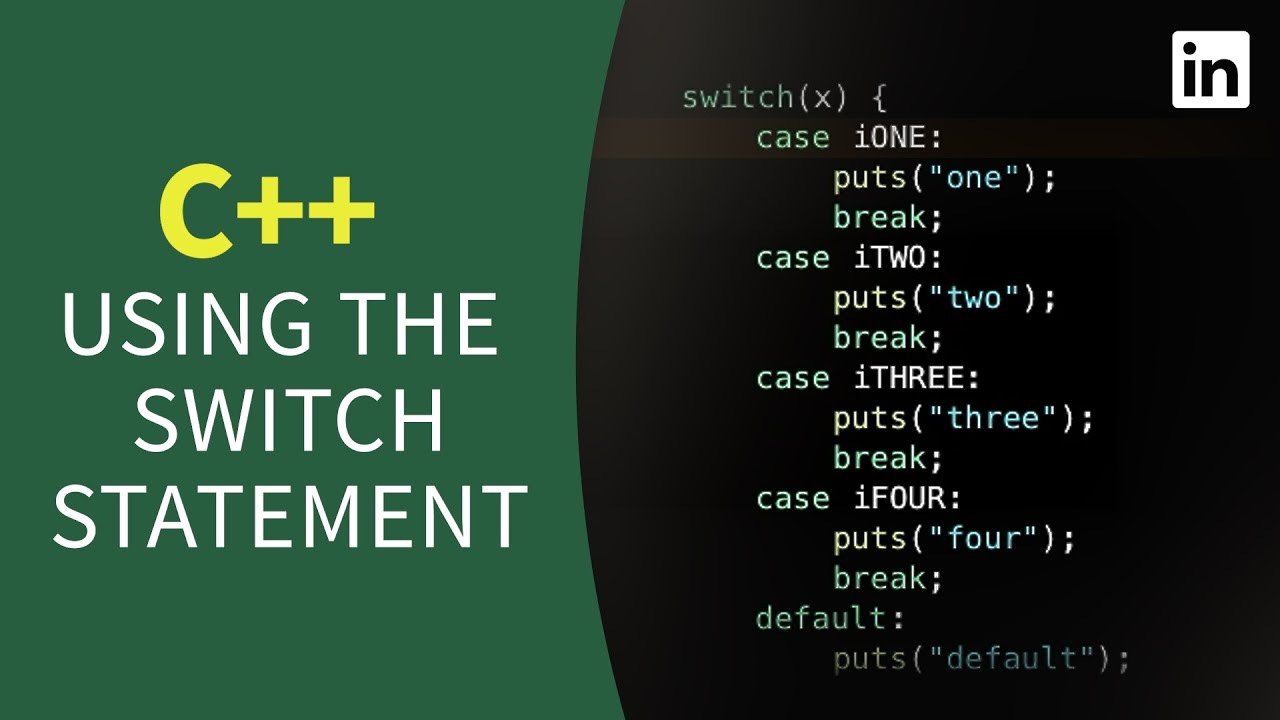 C Tutorial Using The Switch Statement Youtube