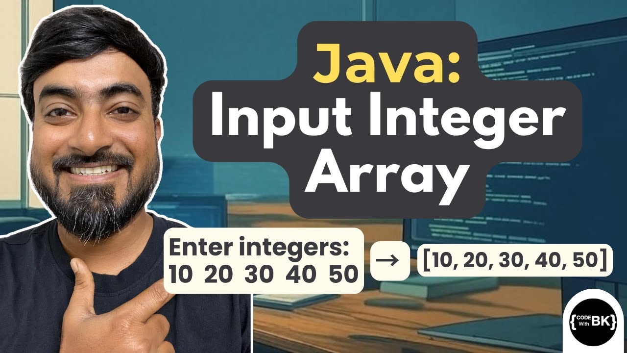 Java Program To Read Array Of Integers Using Scanner Youtube