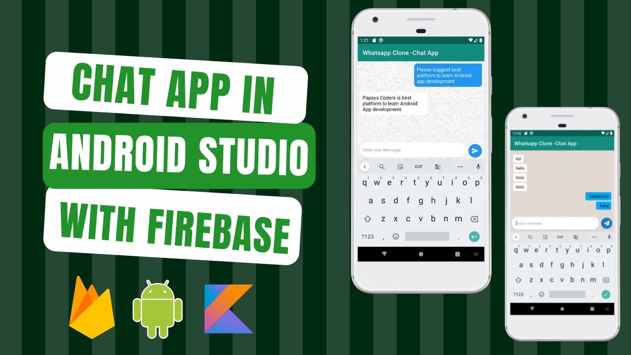 Chat App In Android Studio Using Firebase Firebase Chat App Youtube