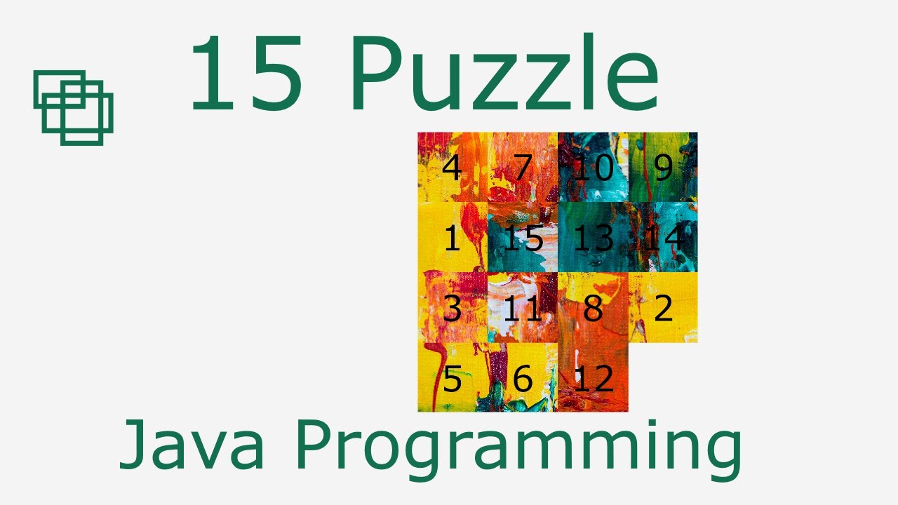 15 Puzzle Game In Java Part 1 Youtube