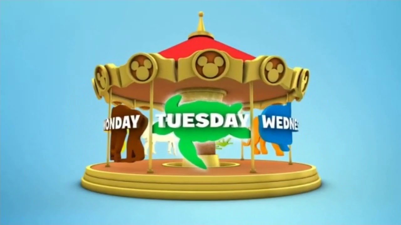 Disney Junior Merry Go Round Ident Tuesday Youtube