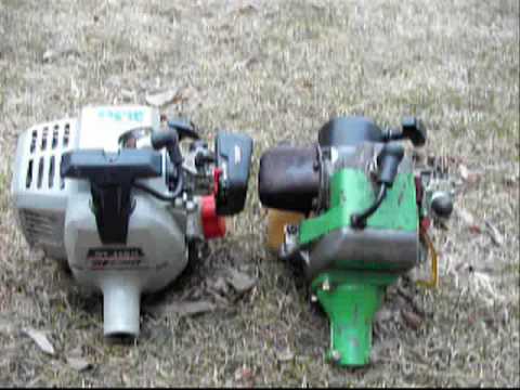 The Green Machine And Echo Weed Wacker Engine Youtube