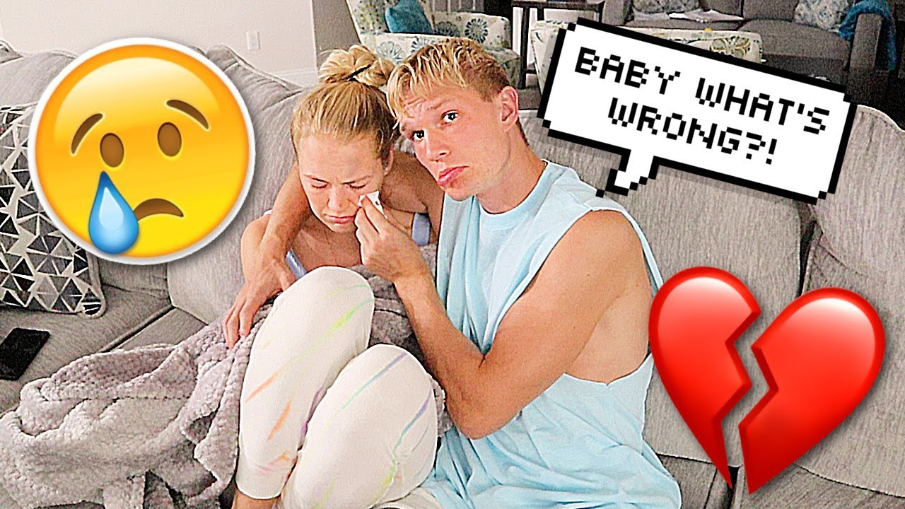 Randomly Crying During A Movie Prank On Boyfriend Cute Reaction Youtube