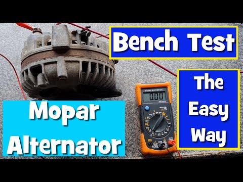 Bench Test A Mopar Alternator Youtube