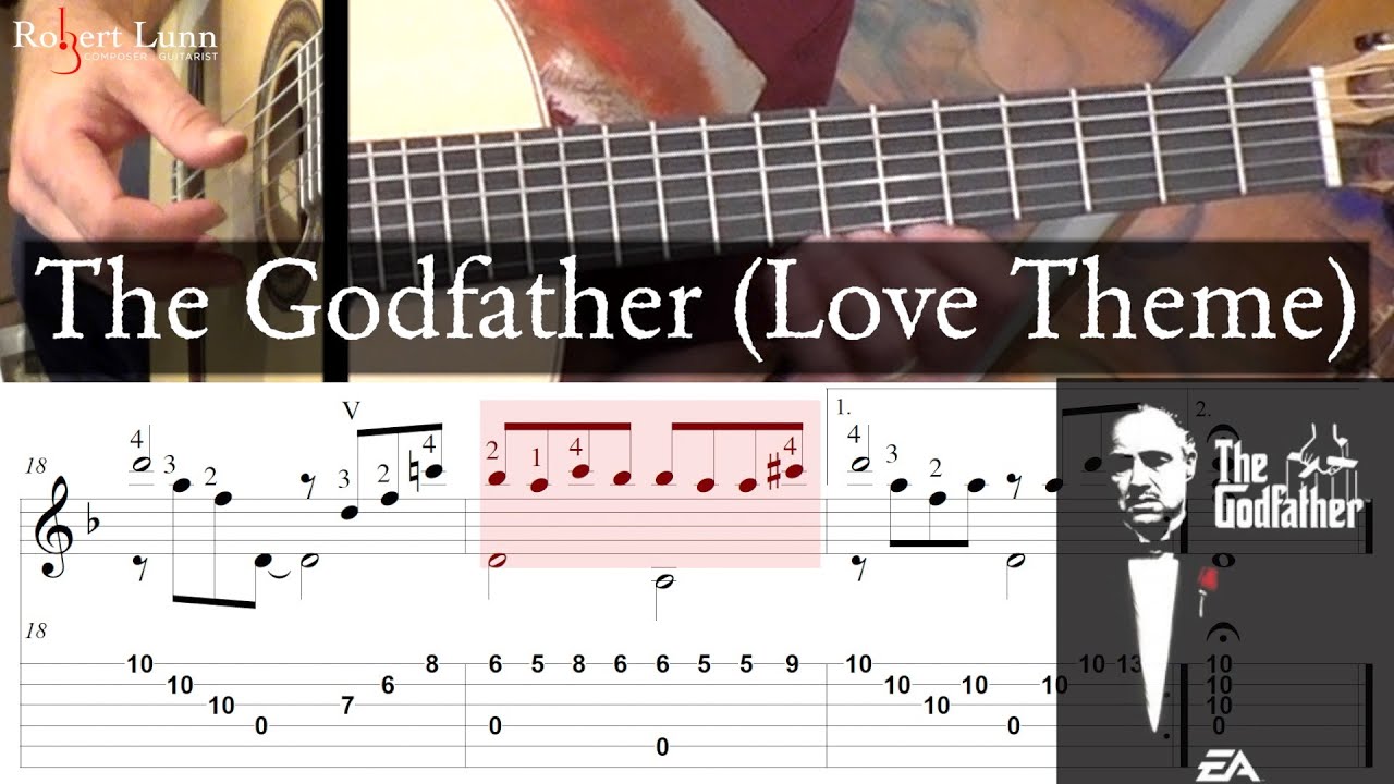The Godfather Love Theme Nino Rota Updated Tutorial With Tab