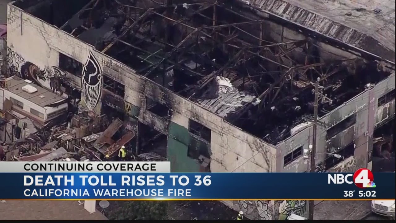 At Least 36 Dead In California Warehouse Fire Youtube