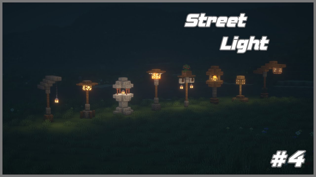 Minecraft 8 Amazing Street Lights Designs 4 Youtube
