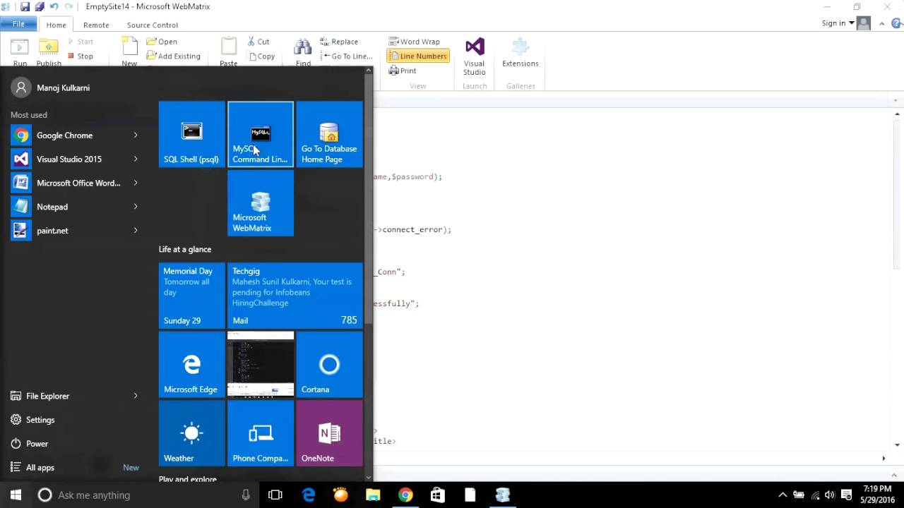 Using Microsoft Webmatrix For Website Californiajza