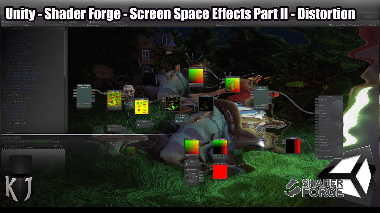 Unity Shader Forge Screen Space Effects Part Ii Distortion Youtube