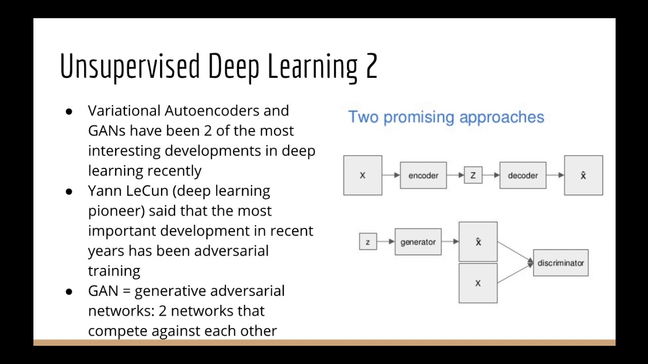 Unsupervised Deep Learning
