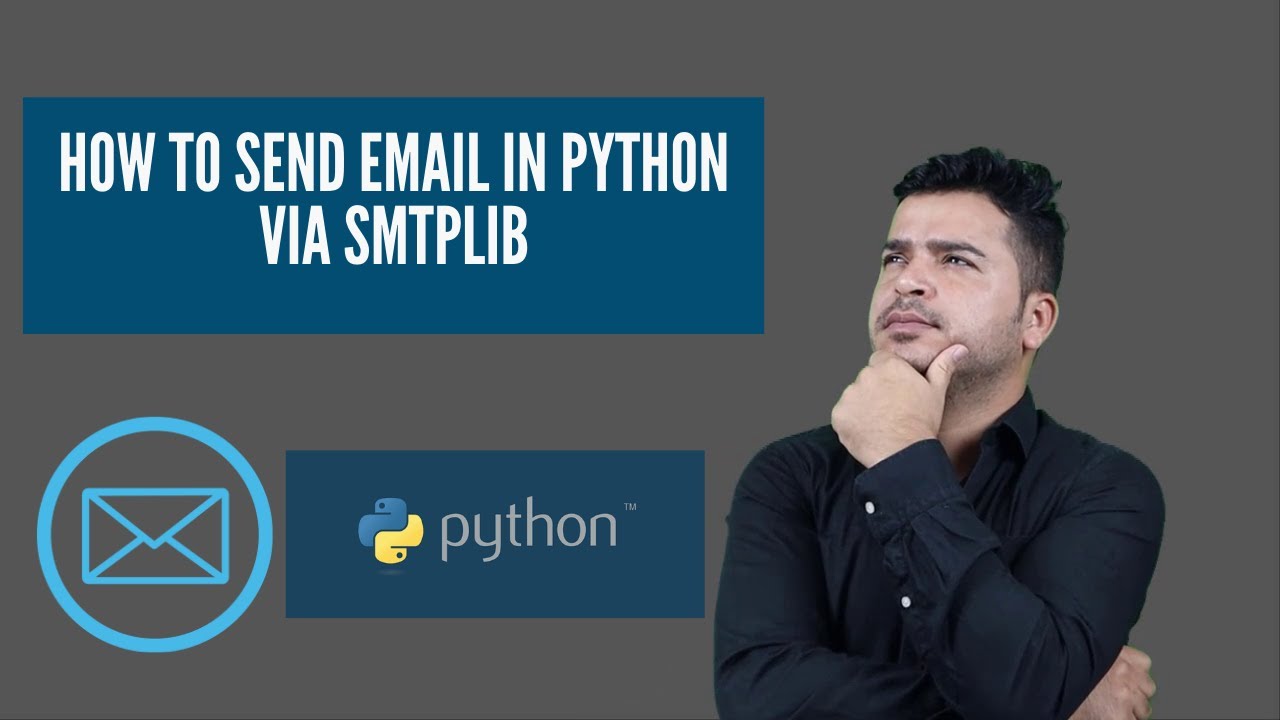 How To Send Email In Python Via Smtplib Youtube