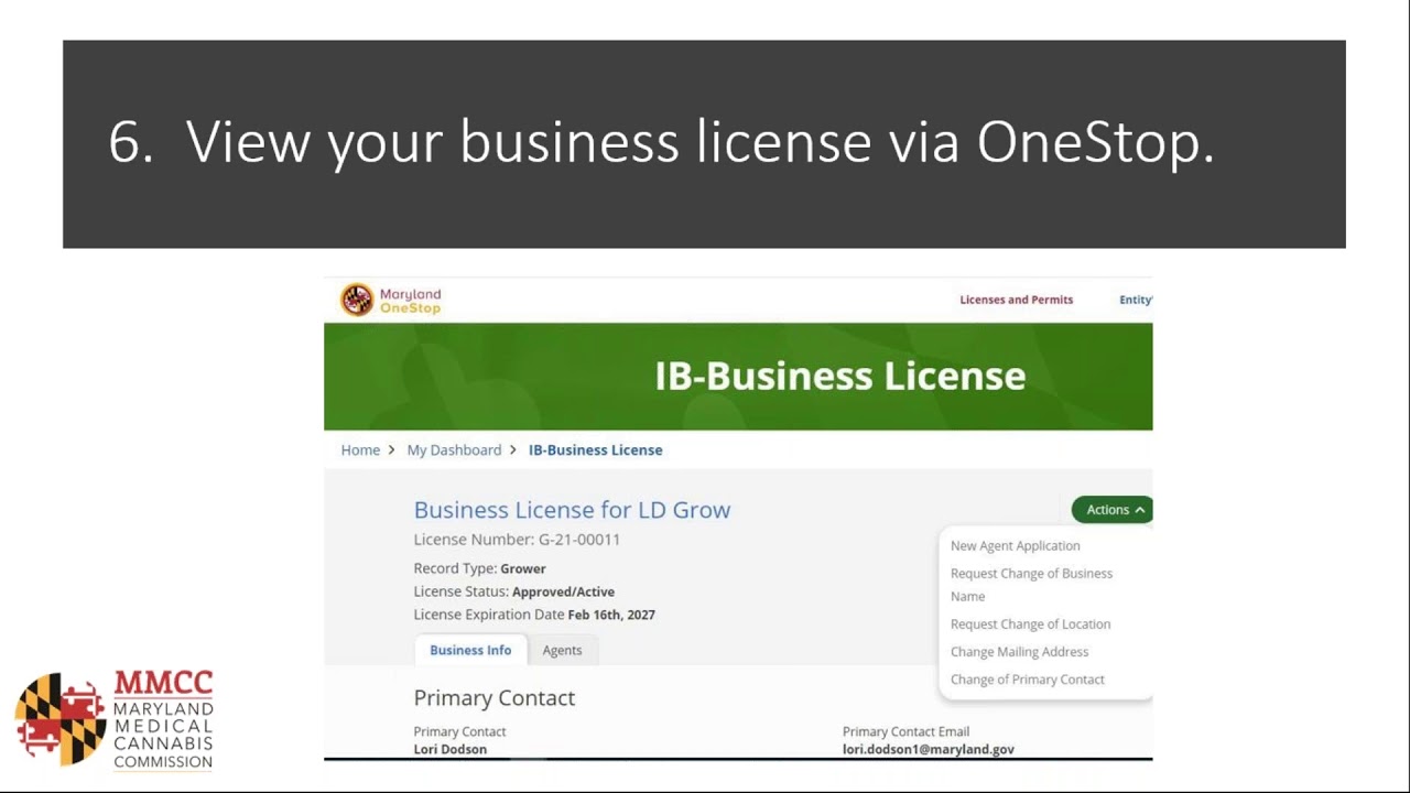 Onestop Registration Tutorial For Growers Processors And Dispensary