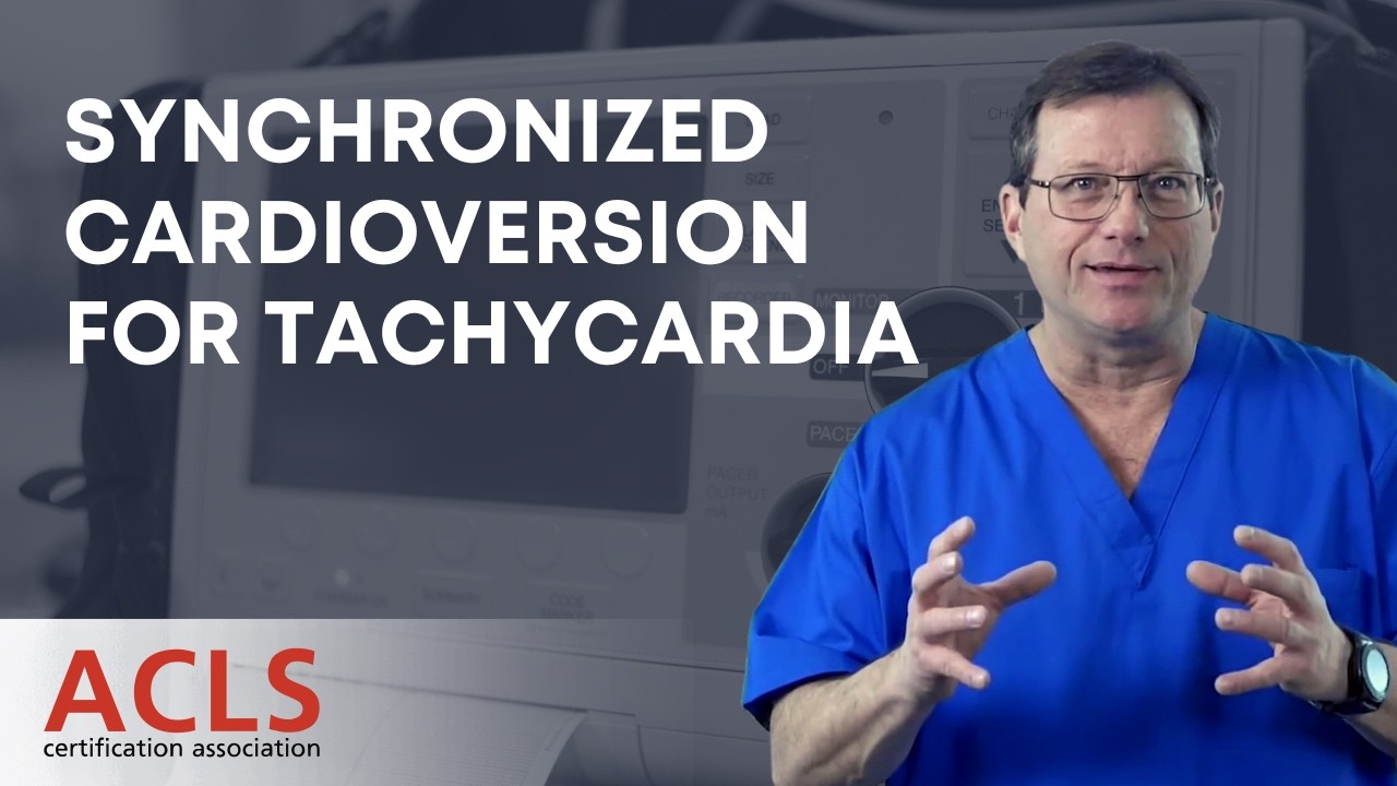 Synchronized Cardioversion Acls Certification Association Youtube